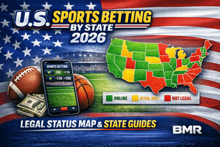 U.S. Sports Betting by State (2026) — Legal Status Map + State Guides | BMR
